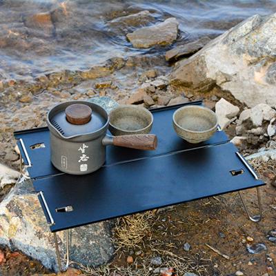 China Rectangular Fold Away Picnic Tables Camping Aluminum Folding Table Ultralight for sale