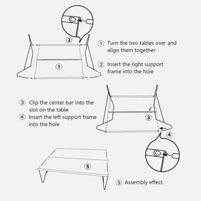 China Rectangular Fold Away Picnic Tables Camping Aluminum Folding Table Ultralight for sale