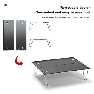 China Rectangular Fold Away Picnic Tables Camping Aluminum Folding Table Ultralight for sale
