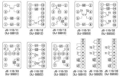 China XINJI Xinchangjiang JS-11D series power-off delay integrated circuit time relay JS-11D/211P JS-11D/212P JS-11D/213P JS-11D/214P JS-11D/221P JS-11D/222P JS-11D/223P JS-11D/224P JS-11D/231P JS-11D/232P for sale