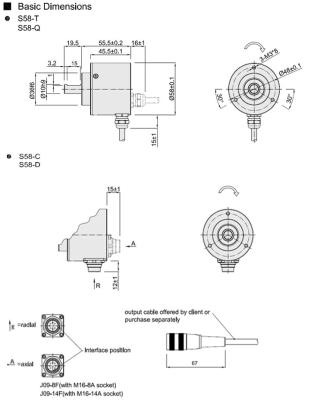 China NPN Position Sensor Replacement Solid Shaft Encoder for sale