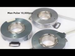 Rotary Optical Incremental Encoder Through Hole IP65 Stainless Steel