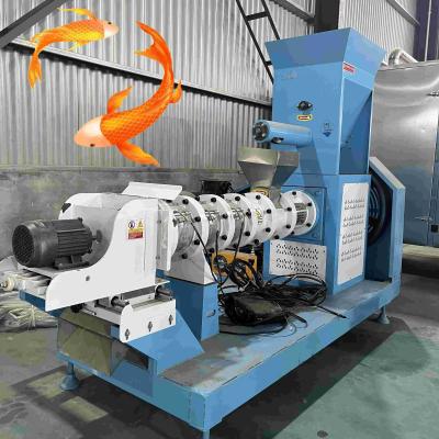 China 100-500kg/h Floating Fish Feed Production Line  With 0.75kw Screw Conveyor 1-12mm for sale