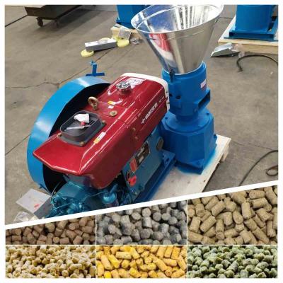 China Diesel Engine Wood Pellet Mill 230 260 300 400 Domestic Wood Pellet Machine for sale