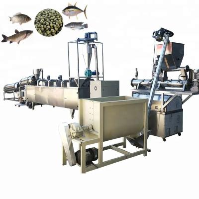 Cina Wet Fish Feed Production Line Double Screw Floating Feed Extruder Machine in vendita