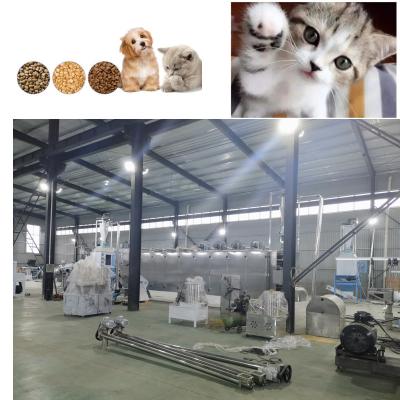 China 22kw Fish Feed Processing Line 1000kg Dog Cat Pet Food Processing Machinery for sale