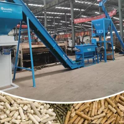 China Rice Husk Biomass Pellet Production Line 1-1.5t/H Capacity for sale