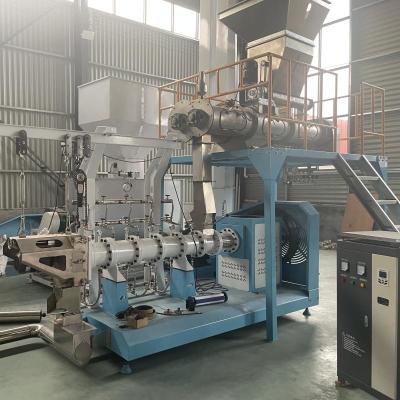 Китай Single Double Screw Tilapia Feed Extruder Machine Floating Fish Feed Production Line CE Certified продается