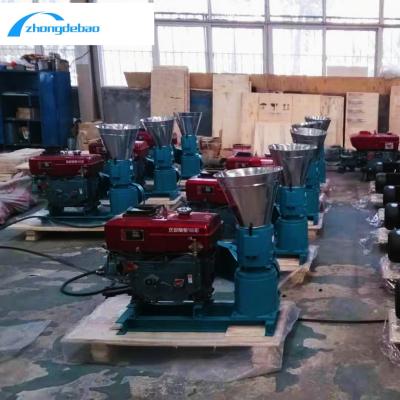 Cina Nuovo design 10HP Diesel tipo pellet di mangime macchina 90kg/h Animal Feed Mill Machine in vendita