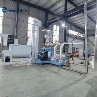 China φ95mm Screw Diameter Floating Fish Feed Production Line with CE Certificate 0.8-10mm Feed Pellet Size for sale