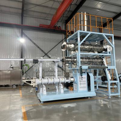 China CE Certified 1-2t/h Floating Fish Feed Production Line, Dog Food Extruder for sale