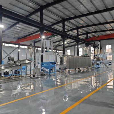 China CE Certified 1-2t/h Floating Fish Feed Production Line with Twin-Screw System and Wet Extrusion Chamber for sale