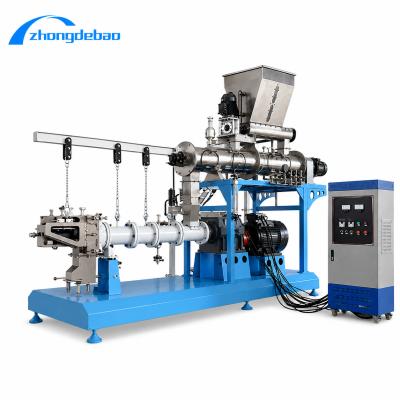 China 500–1000 kg/h Wet Type Twin Screw Fish Feed Extruder Machine for sale