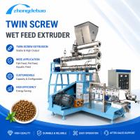 China Fish Feed Pet Food Extruder Production Line 500kg/h 10t/h Single Twin Screw for sale