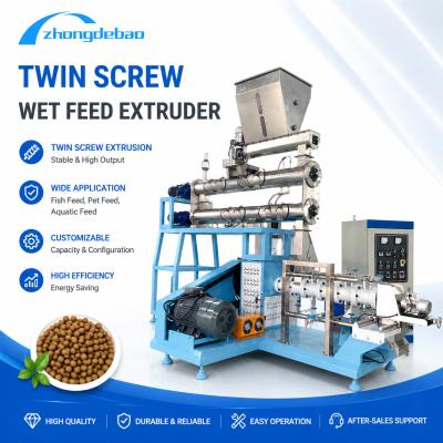 China Sinking Fish Feed Extruder / Pet Food Processing Machinery for sale