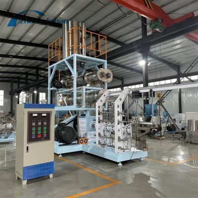 China 500 Kg/h Dog Food Production Line — Pet Food Extruder / Tilapia Feed Extruder for sale