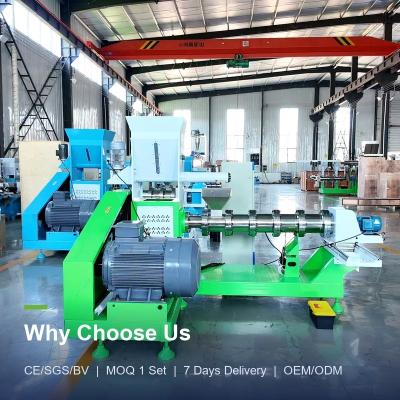 China High Temperature Sterilization Fish Feed Extruder with Improved Digestibility and High Pressure Processing for Aquaculture for sale