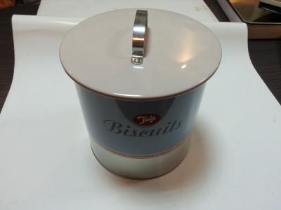 Cina Contenitori della latta del commestibile dei biscotti/biscotti di Jala con la maniglia sulla cima in vendita