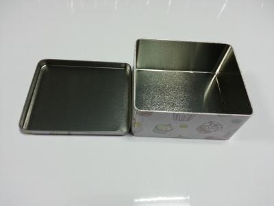 Cina I contenitori della latta del commestibile di rettangolo quadrano i contenitori di latta per caffè/biscotto in vendita