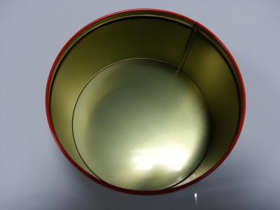 Cina Contenitori della latta colorati rosso del commestibile/latta cilindroide della latta in vendita