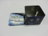China Rectangle Metal Tin Container for sale
