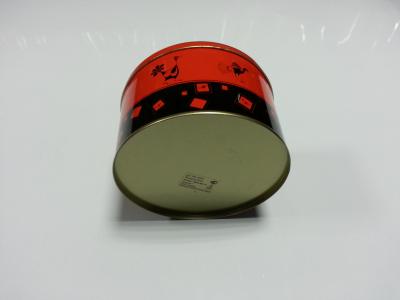 Cina Contenitori della latta colorati rosso del commestibile/latta cilindroide della latta in vendita