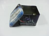 China Rectangle Metal Tin Container for sale
