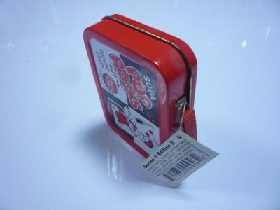 China Colorful Cartoon Metal Tin Lunch Box , 112 x 82 x 25mm Tin Storage Container for sale