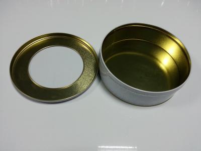 Cina Barattoli di latta rotondi promozionali, contenitori di metallo, casse della latta con la finestra della radura del PVC in vendita