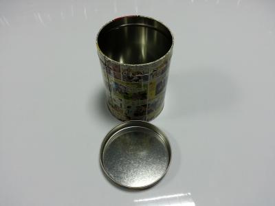 China Printed Tin Plate Promotional Tin Cans For Coffee / Food / Candy / Fruit Storage for sale