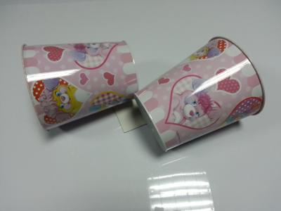 Cina Secchio rotondo del foglio di latta del metallo per il regalo che imballa, spessore 0.23mm in vendita