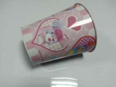 Cina Secchio rotondo del foglio di latta del metallo per il regalo che imballa, spessore 0.23mm in vendita