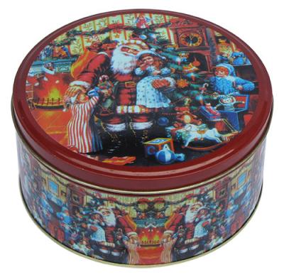 Cina Contenitori della latta del commestibile del cioccolato della Francia con forma rotonda Dia168 x 80mm in vendita