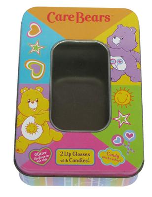 China Envases transparentes para el empaquetado dulce, del caramelo de la lata de la ventana impresión 4C caja de 2 pedazos en venta