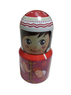 China De het Tincontainer van het Kerstmismetaal als Gift/Fabelachtige Doos, bestaat uit Drie Delen Te koop
