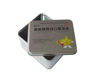Cina contenitori del contenitore/metallo di latta del commestibile di 0.23mm, scatola di imballaggio farmaceutico in vendita