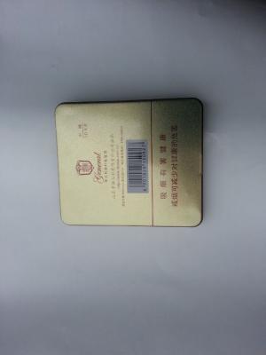 China Zigarren-Zinn-Kasten des Metall0.23mm mit zwei Stücken schwarzen Basis-gedruckt zu verkaufen