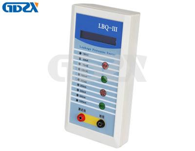 China LBQ-III Handheld Leakage Protector Tester Single Phase / Three Phase Leakage Switch Tester for sale