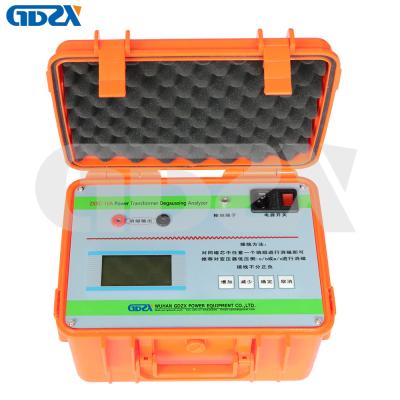 China ZXXC-10A China Preço de fábrica e desenvolvimento Analisador de desmagnetismo de transformador de energia novo tipo 10A à venda