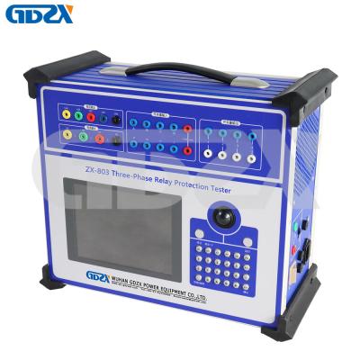 China ZX-803 Portable microcomputer relay protection tester with large TFT display screen for sale