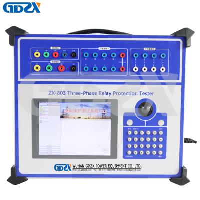 China ZX-803 Portable microcomputer relay protection tester with large TFT display screen for sale