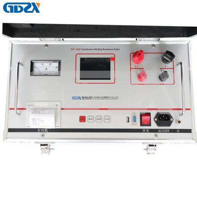 China ZXR-100A 100A 50A 20A 10A 5A Transformer DC Winding Resistance Tester 1000W for sale