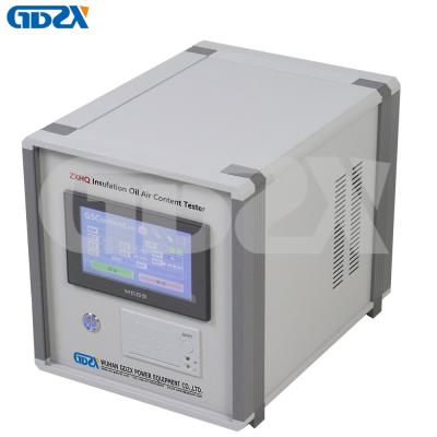 China ZXHQ Insulating Oil Tester Air Content Tester With Short Oil Sample Test Time for sale
