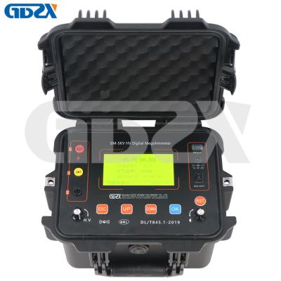 China GM-5kV  Continuously Adjustable Insulation Resistance Meter Tester Digital Megger for sale