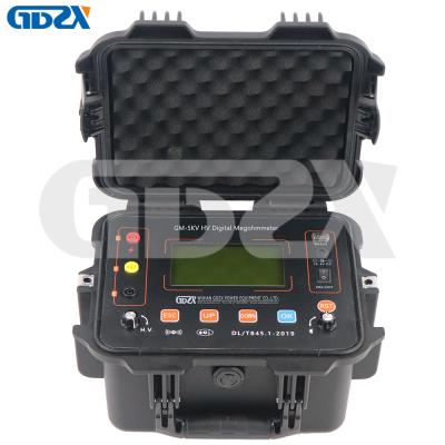 Китай GM-5kV 5-10KV Высокая мощность регулируемый цифровой дисплей высокое напряжение Мегом-метр электронный испытатель изоляционного сопротивления с Прин продается