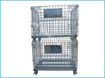 China galvanized steel wire mesh storage cage for sale