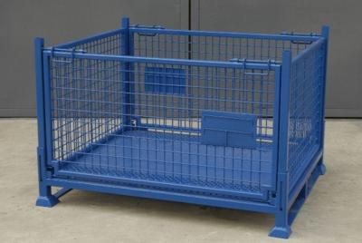 China high strength folding wire mesh warehouse container for sale