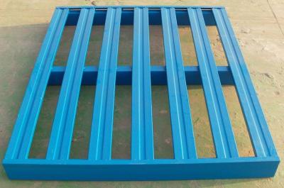 China Two way entry and power coated iron steel pallet for sale