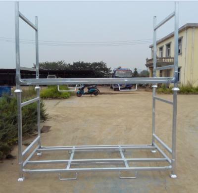 China Hot zinc plated foldable stacking rack and shevels for sale