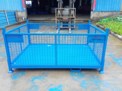China Heavy Duty Durable Warehouse Storage Steel Mesh Box Pallet for sale